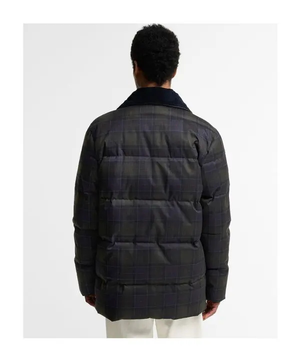 Barbour Plaid Standcollar Puffer Jacket