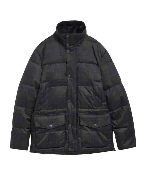 Barbour Plaid Standcollar Puffer Jacket