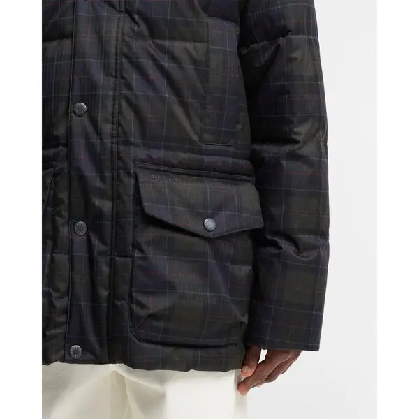 Barbour Plaid Standcollar Puffer Jacket