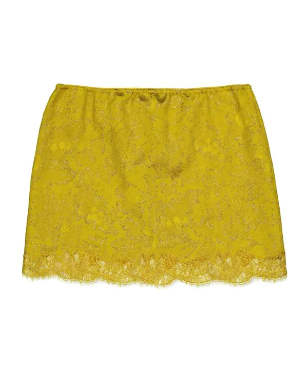 Saint Laurent Lace Mini Skirt - No