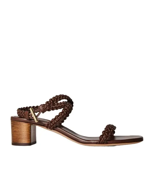 GIANVITO ROSSI Simple Mid-heeled Sandals - Brown