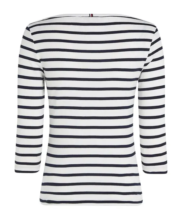 Tommy Hilfiger Horizontal Stripe Boatneck Top