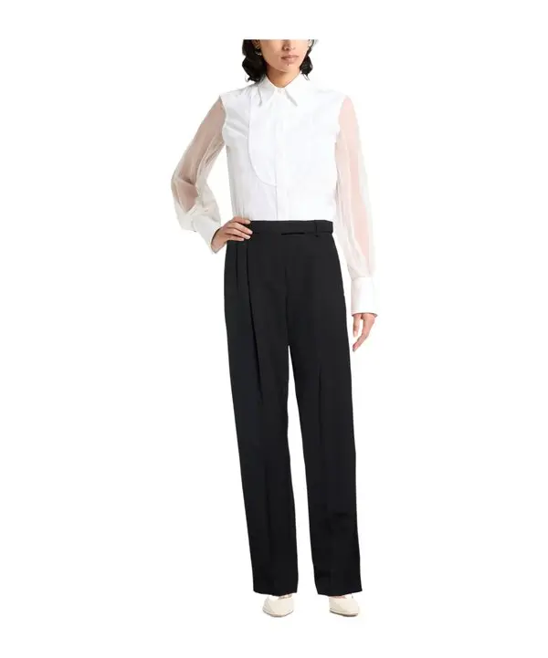 Sportmax Solid-colored Straight-leg Pants