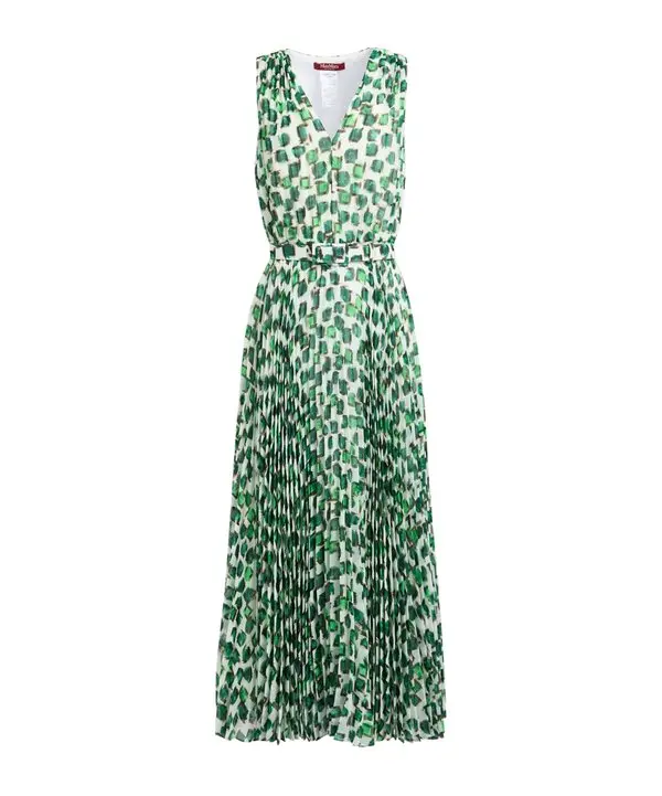 Max Mara Multi-color Pleated Dress