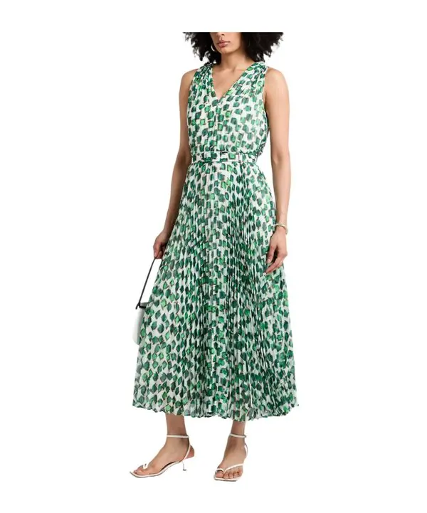 Max Mara Multi-color Pleated Dress