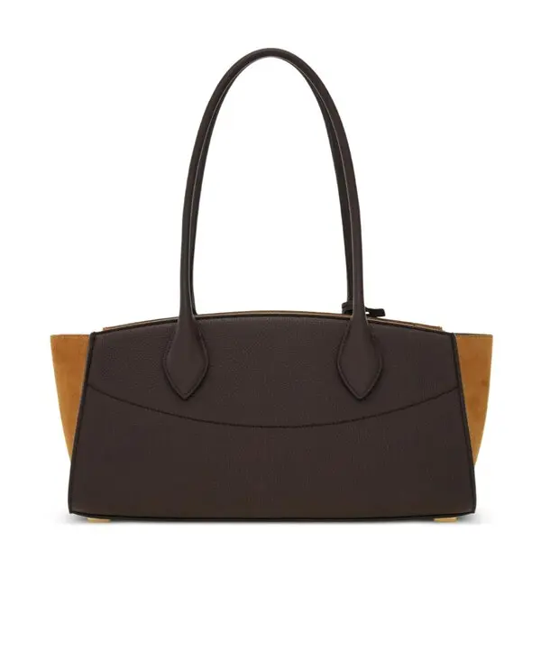FERRAGAMO Dual-handle Shoulder Bag - Black