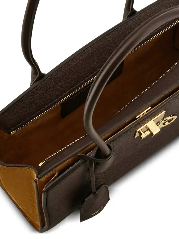 FERRAGAMO Dual-handle Shoulder Bag - Black