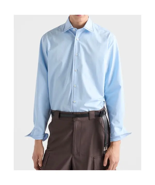 Prada Cotton Shirt - Sky-blue
