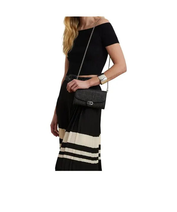 Ralph Lauren Woven Straw Crossbody Bag