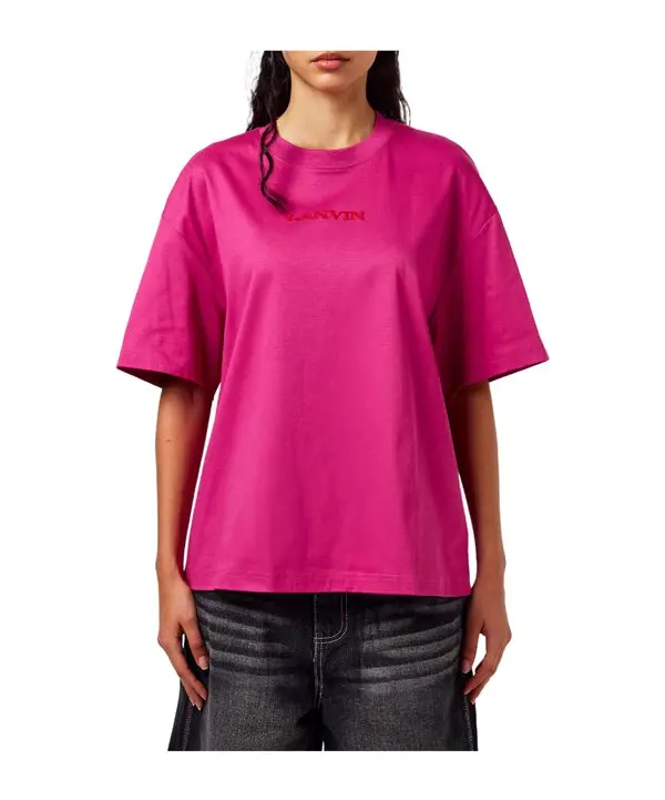 LANVIN Embroidered Logo T-shirt