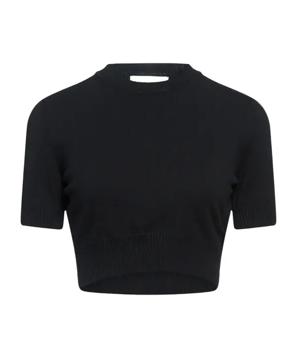 Sportmax Solid-color Short-sleeve Knit Top