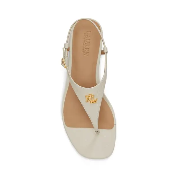 Ralph Lauren Solid Color Flat Sandals