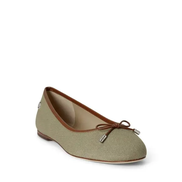 Ralph Lauren Ballet Flats With Bow Detailing