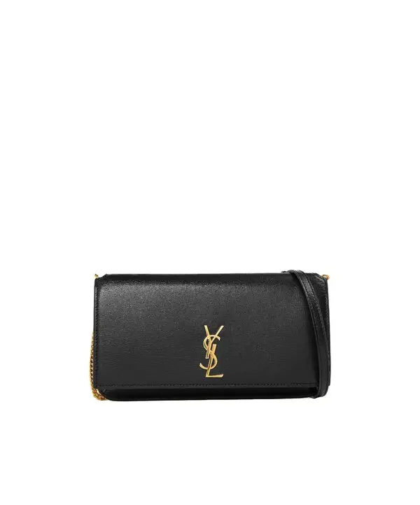 Saint Laurent Grainedleather Long Bag - Black