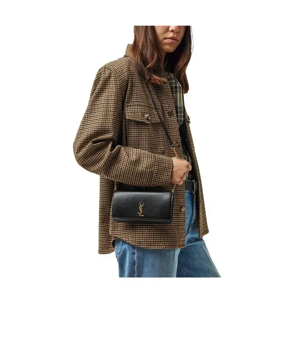 Saint Laurent Grainedleather Long Bag