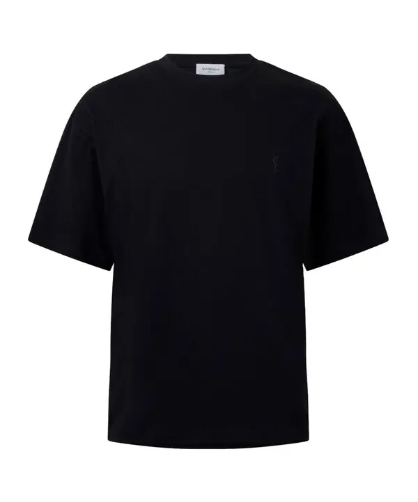 Saint Laurent Cotton Shortsleeve - Black