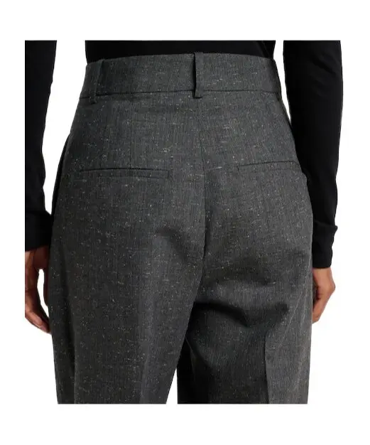 RÓHE Pleated Wool-blend Straight Pants