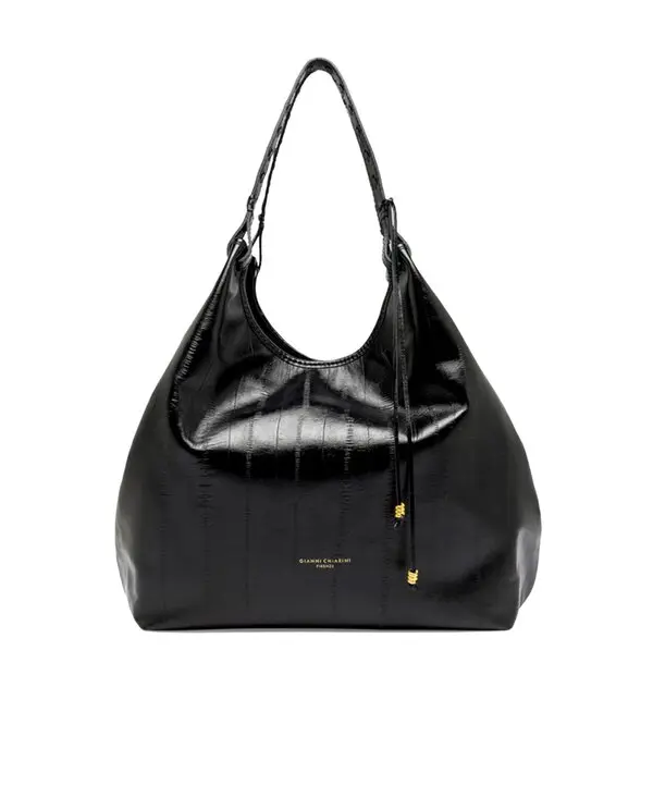 GIANNI CHIARINI Large Dua Leather Shoulder Bag