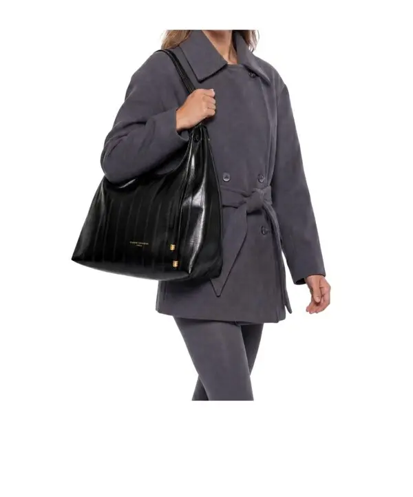 GIANNI CHIARINI Large Dua Leather Shoulder Bag