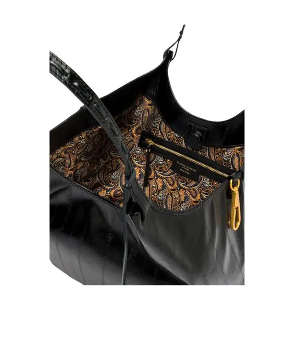 GIANNI CHIARINI Large Dua Leather Shoulder Bag