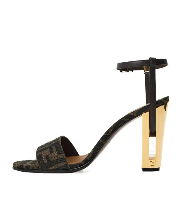 Fendi Goldembellished Highheeled Shoes