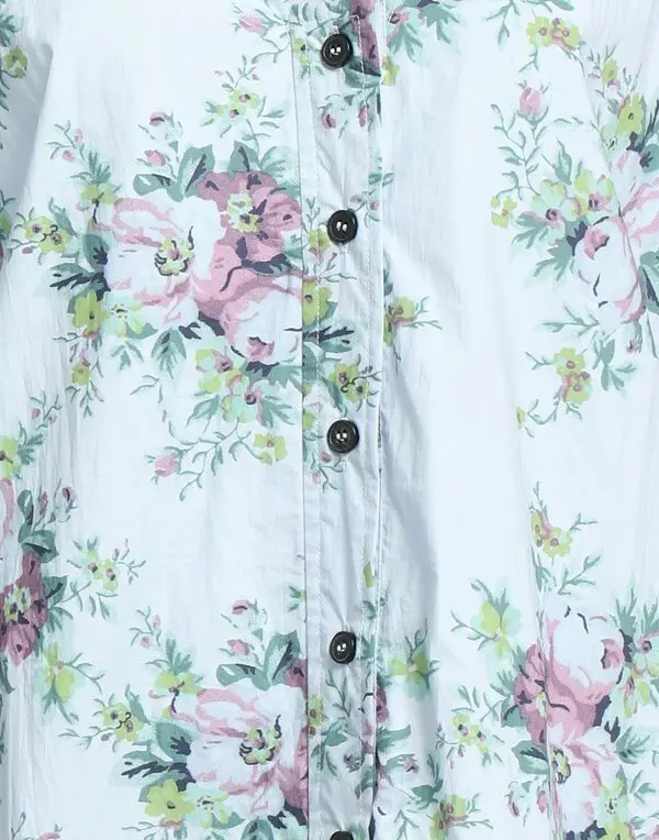 GANNI Printed Long-sleeve Shirt