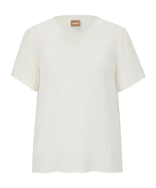 Hugo Boss Crewneck Shortsleeve Top - White