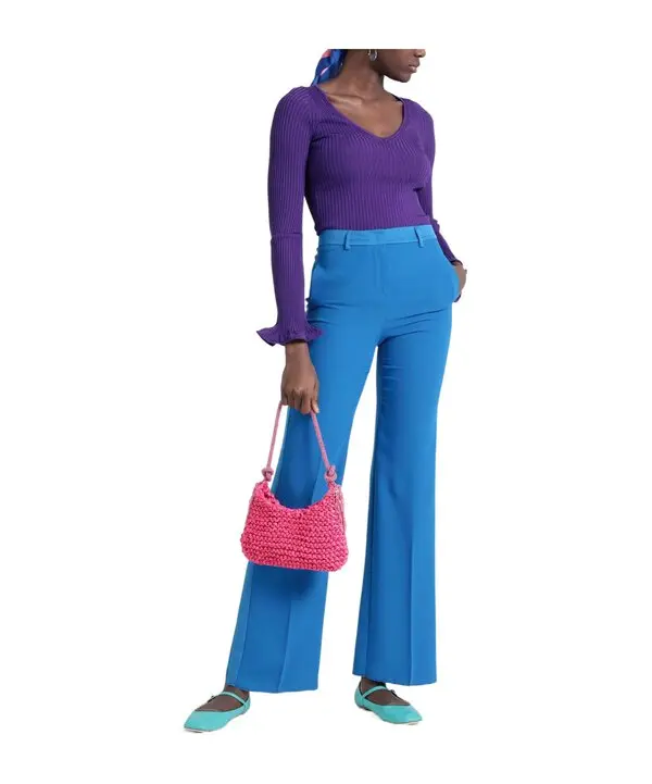 MAXCO. Max&co. Tailored Wide Leg Satin Trousers