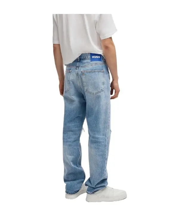 Hugo Boss High-waisted Straight-leg Jeans