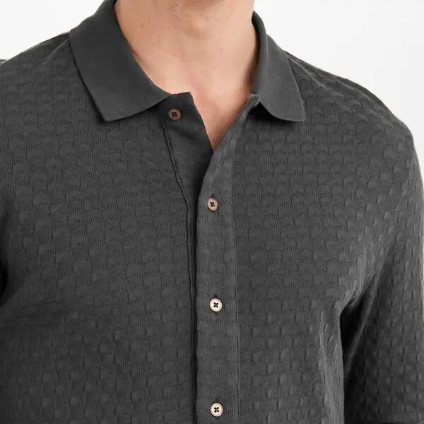 Paul Smith Ps Bttn Waffle Ls Sn61
