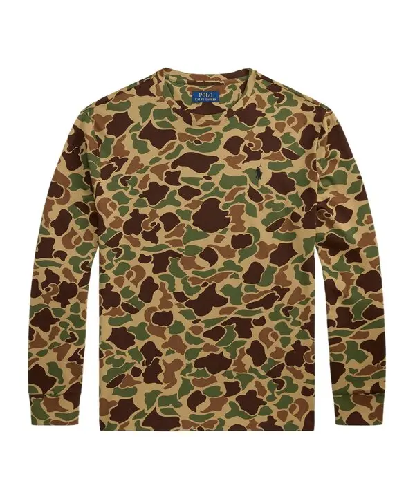 Polo Ralph Lauren Camouflage Long-sleeved T-shirt - Brown