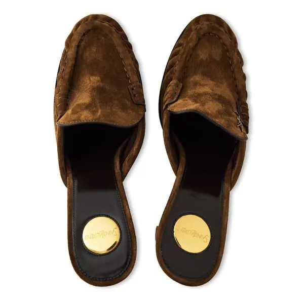 Saint Laurent Suede Mule Shoe