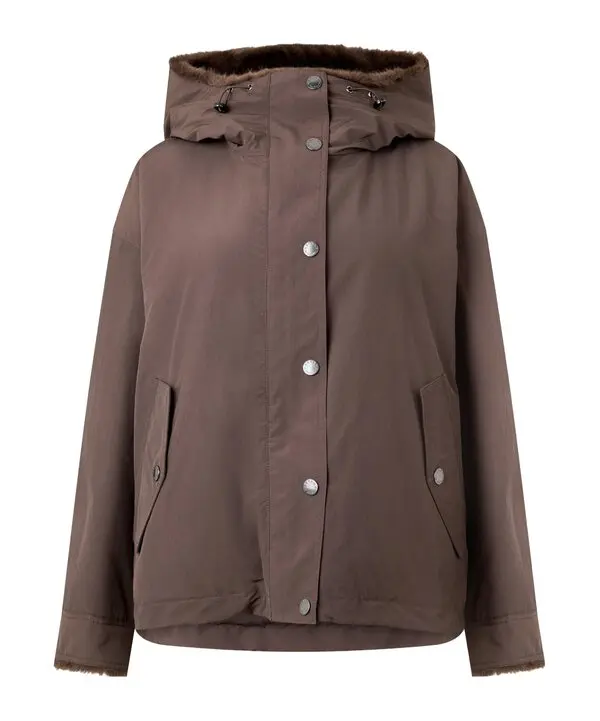 Max Mara Hooded Short Jacket - Brown
