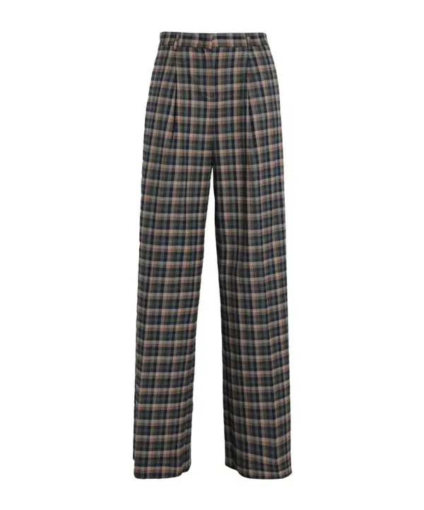MAXCO. Max&co. Plaid Trousers With Belt