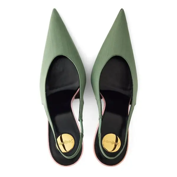 Saint Laurent Mesh Pointedtoe Slingback