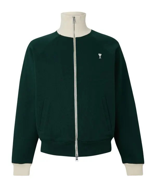 AMI Paris Simple Hoodie - Green