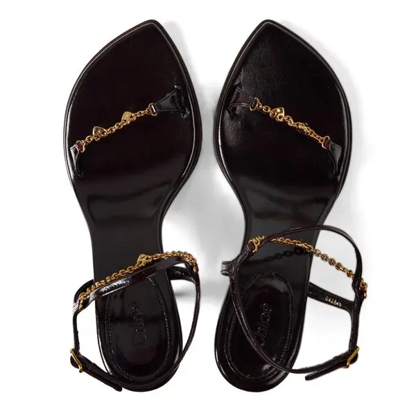 Chloé Glossy Strappy Sandal