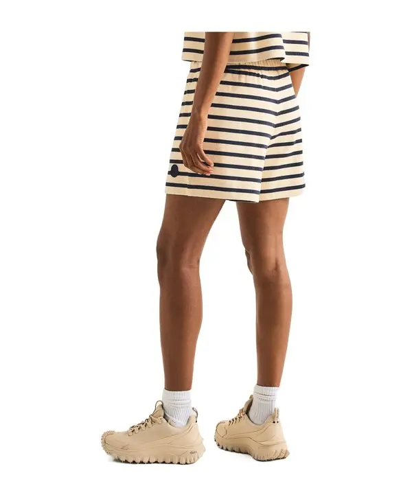 Moncler Navy Striped Shorts