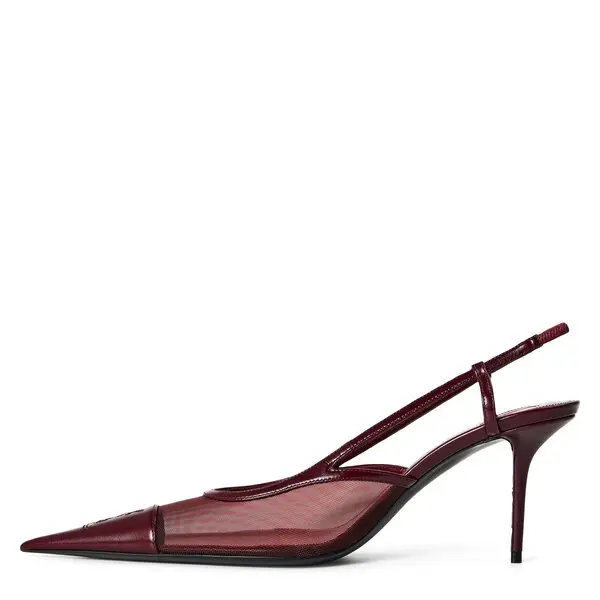 Saint Laurent Meshpanel Slingback Heels