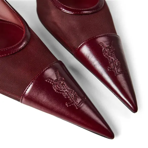 Saint Laurent Meshpanel Slingback Heels