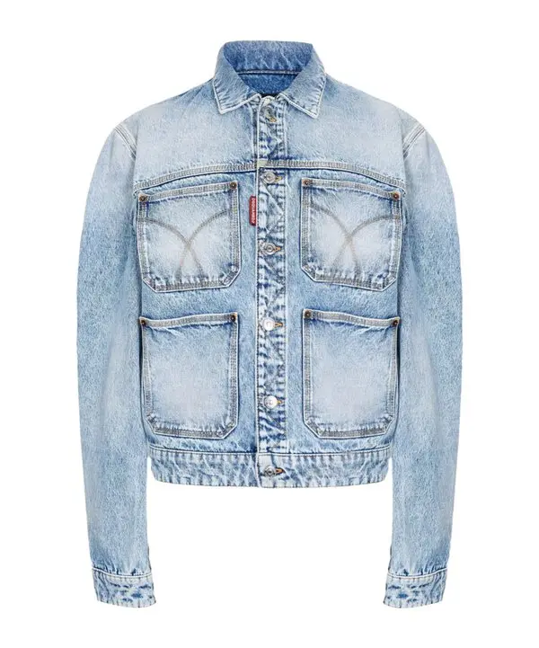 Dsquared2 Denim Jacket With Collar