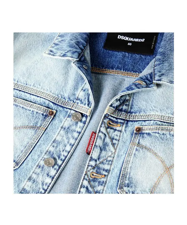 Dsquared2 Denim Jacket With Collar