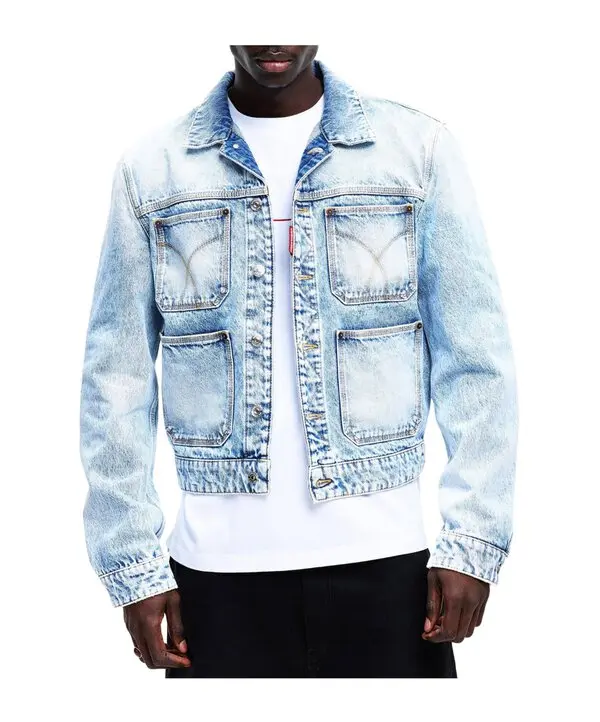 Dsquared2 Denim Jacket With Collar