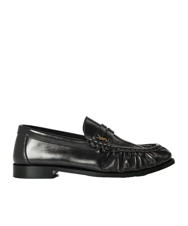 Saint Laurent Glossy Loafer - Black