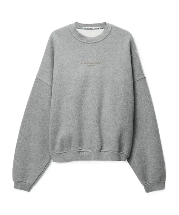 Alexander Wang Oversized Printed Sweatshirt - Gray