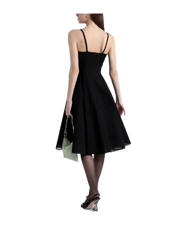 MAXCO. Simple Sleeveless Tulle Dress