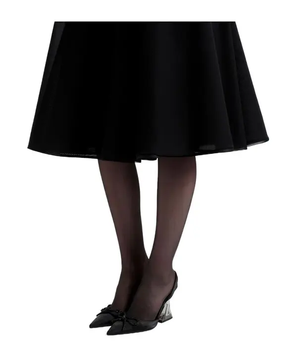 MAXCO. Simple Sleeveless Tulle Dress