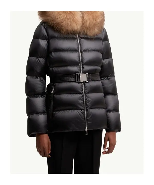 Moncler Cupidones Shearling-trimmed Short Down Jacket