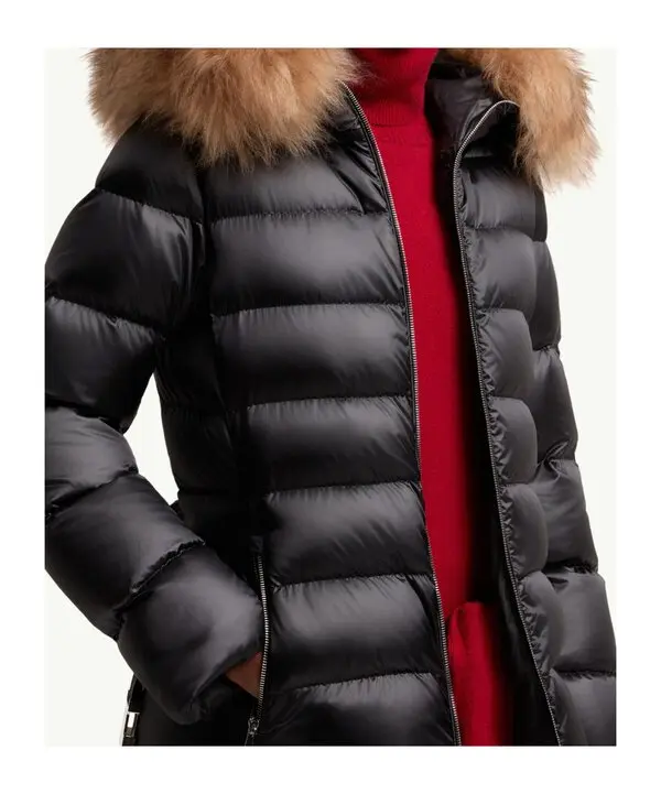 Moncler Cupidones Shearling-trimmed Short Down Jacket