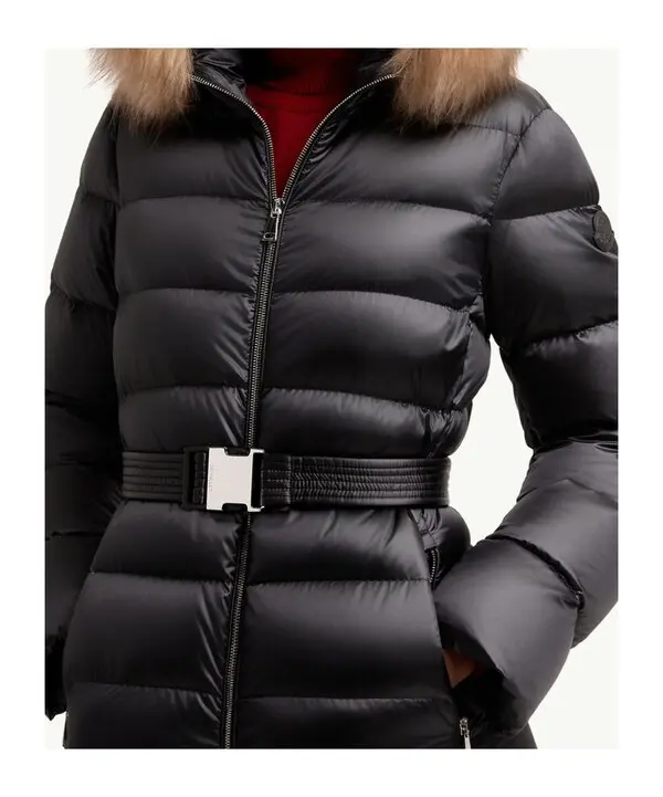 Moncler Cupidones Shearling-trimmed Short Down Jacket